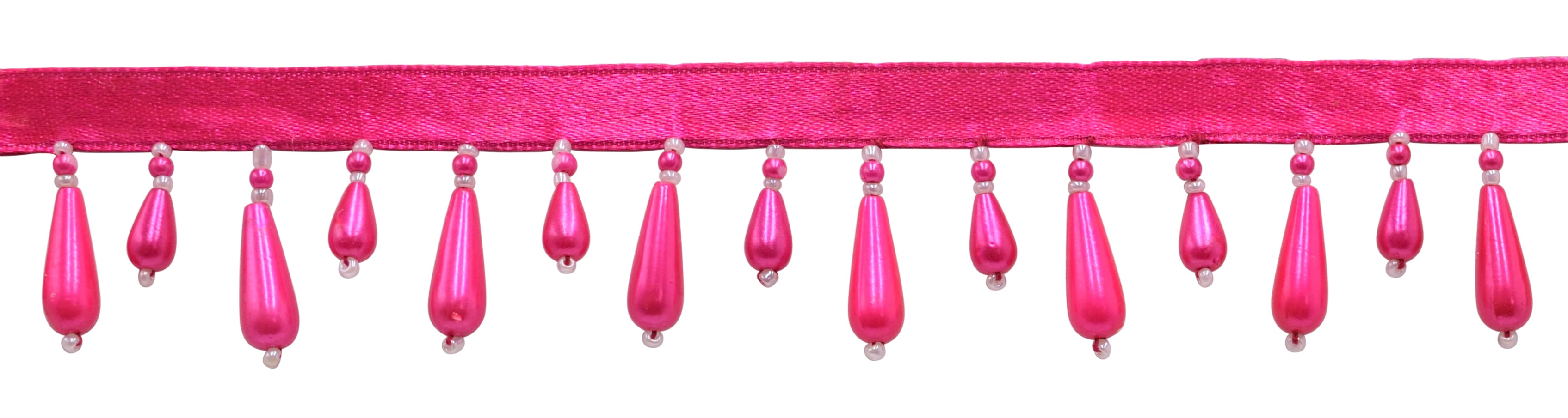 1" (2.5cm) Beautiful Handcrafted Pearl Drop Beaded Fringe Trim # B40004 ...