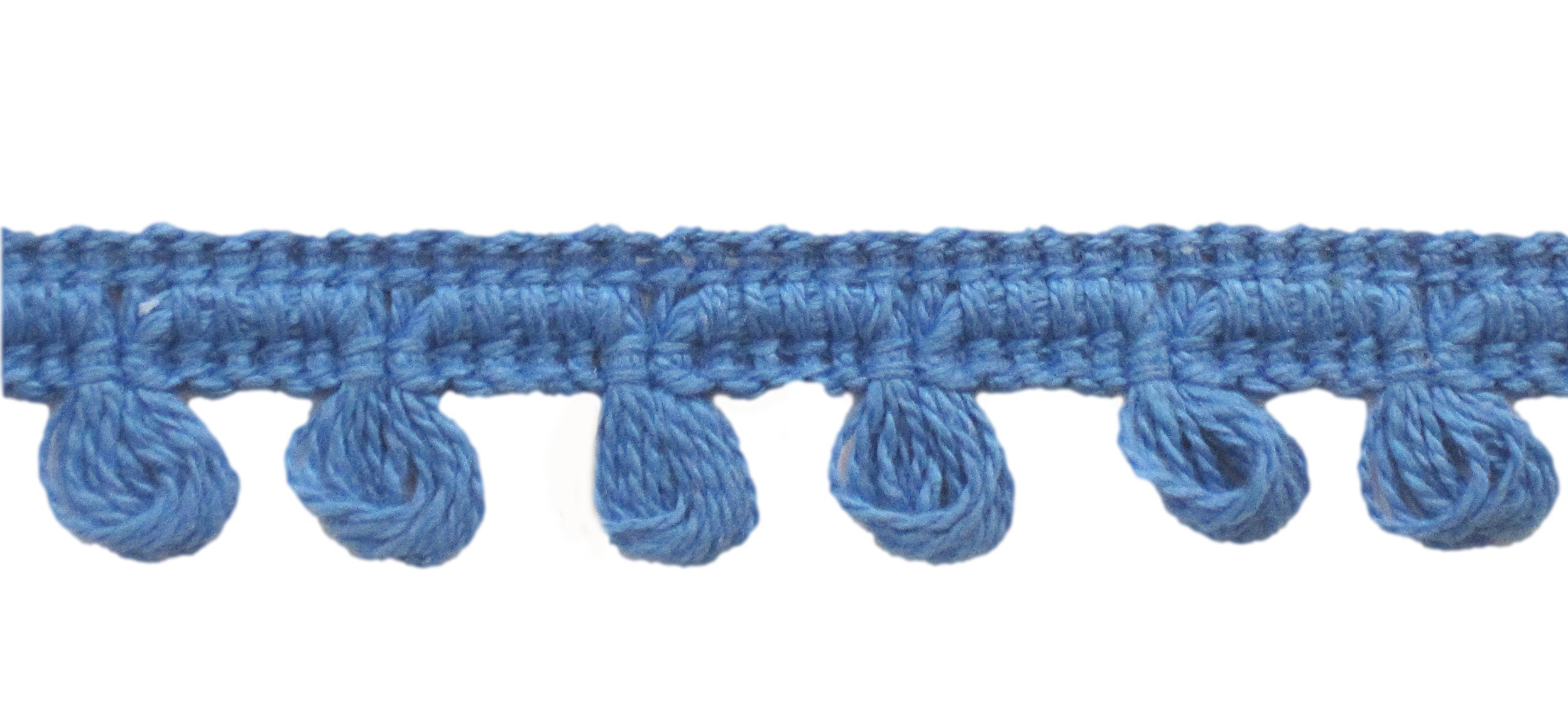 1" (2.5cm) Short Knitted Gimp Braid with Hanging Loop | Fringe Trim ...