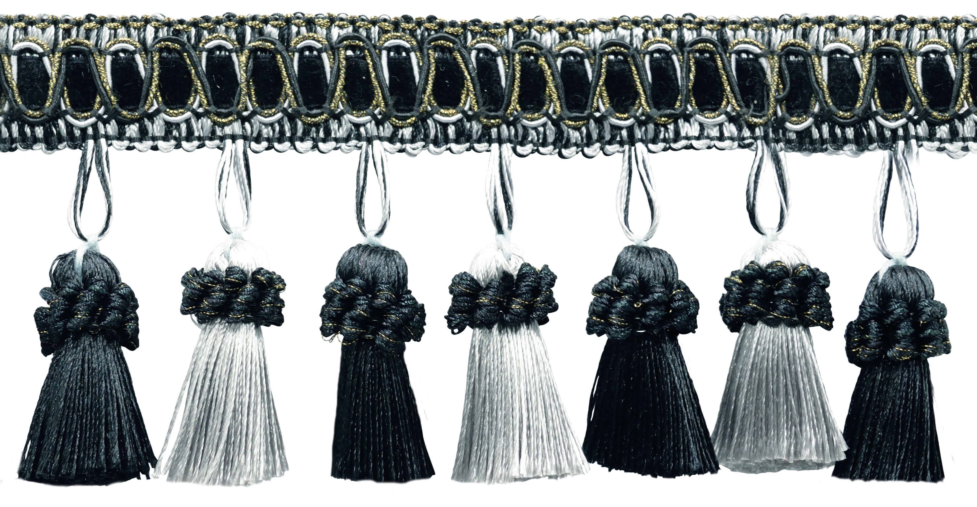 3" (7.5cm) Elegant Noblesse Collection Vintage Tassel Fringe Trim ...